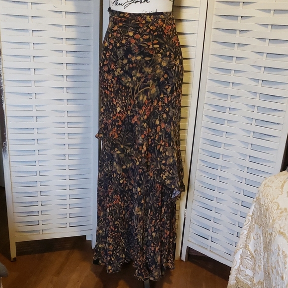 Peruvian Connection | Skirts | Peruvian Connection Dark Floral Maxi ...